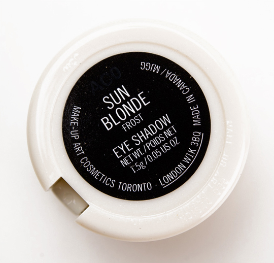 MAC Sun Blonde Eyeshadow Review & Swatches