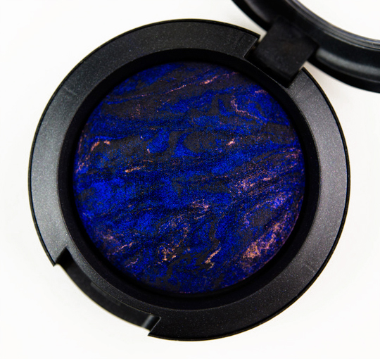 MAC Blue Sheen Mineralize Eyeshadow Review & Swatches