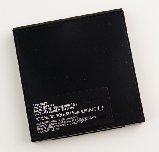 MAC Lady Grey Eyeshadow Quad Review & Swatches