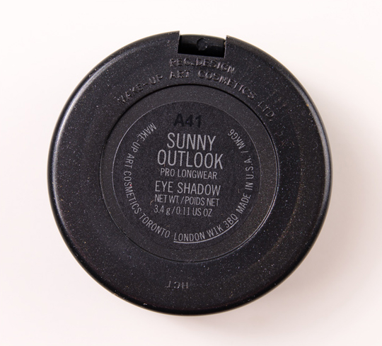 MAC Sunny Outlook Pro Longwear Eyeshadow Review & Swatches