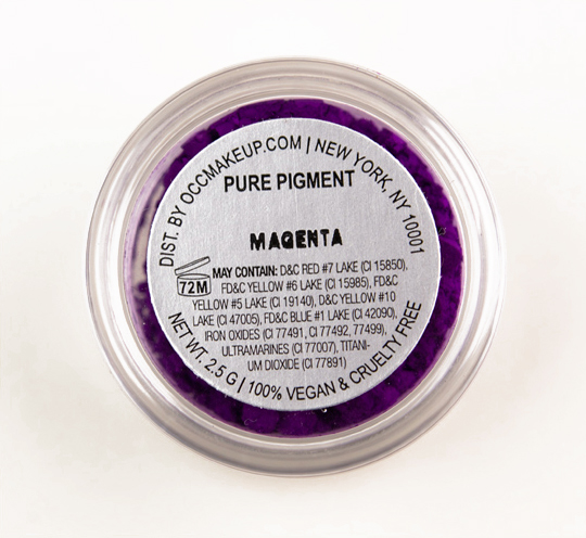 Obsessive Compulsive Cosmetics Magenta Pure Cosmetic Pigment Review ...