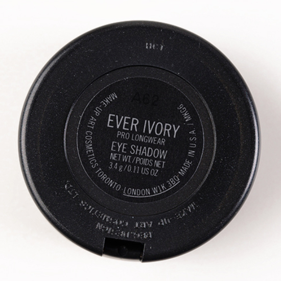MAC Ever Ivory Pro Longwear Eyeshadow Review & Swatches