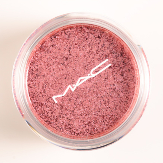 MAC Rose Light Crushed Metallic Pigment Review & Swatches