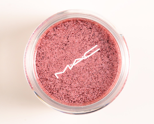 MAC Rose Light Crushed Metallic Pigment Review & Swatches