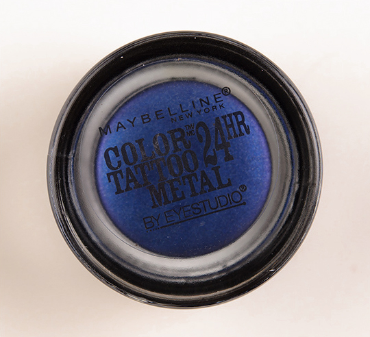Maybelline Electric Blue Color Tattoo Metal 24 Hour Eyeshadow Review ...