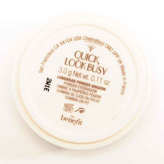 Benefit Quick, Look Busy Longwear Powder Shadow Review & Swatches