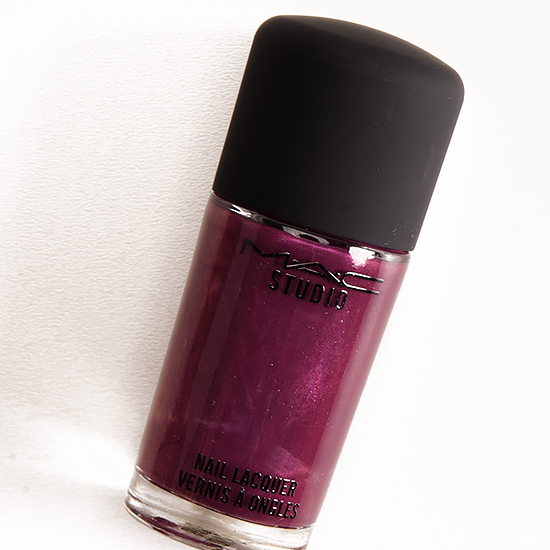 MAC Midnight Storm Studio Nail Lacquer Review & Swatches