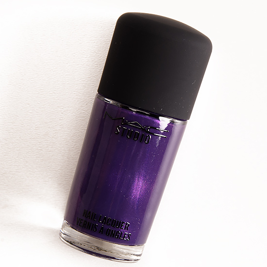 MAC Midnight Strata Studio Nail Lacquer Review & Swatches