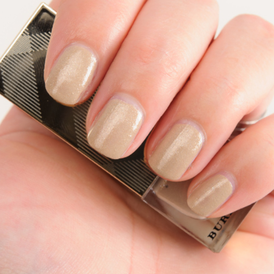 Burberry Gold No. 447 Iconic Colour Nail Polish Review & Swatches