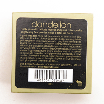 Benefit Dandelion Box o' Powder Review & Swatches