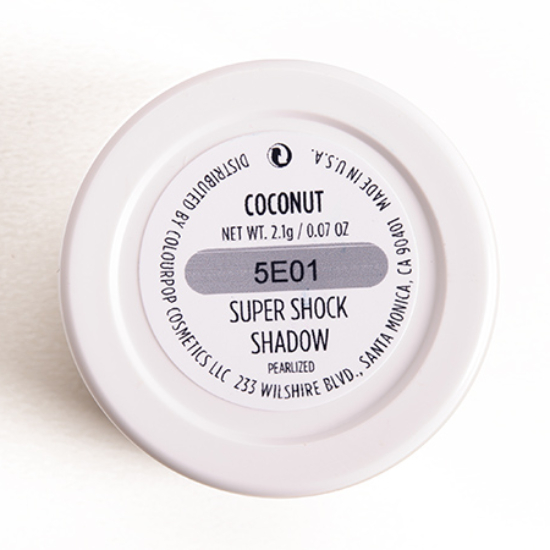 ColourPop Coconut Super Shock Shadow Review & Swatches