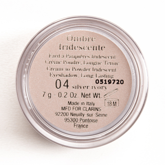 Clarins Silver Ivory (04) Ombre Iridescente Cream Eyeshadow Review ...
