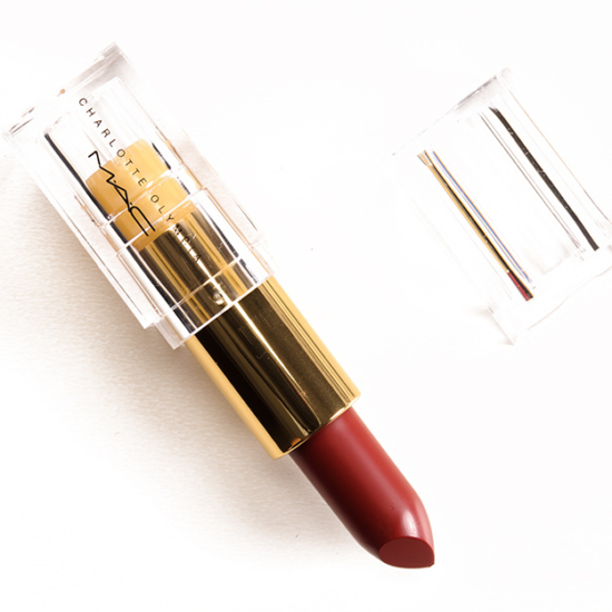 MAC Retro Rouge Charlotte Olympia Lipstick Review & Swatches