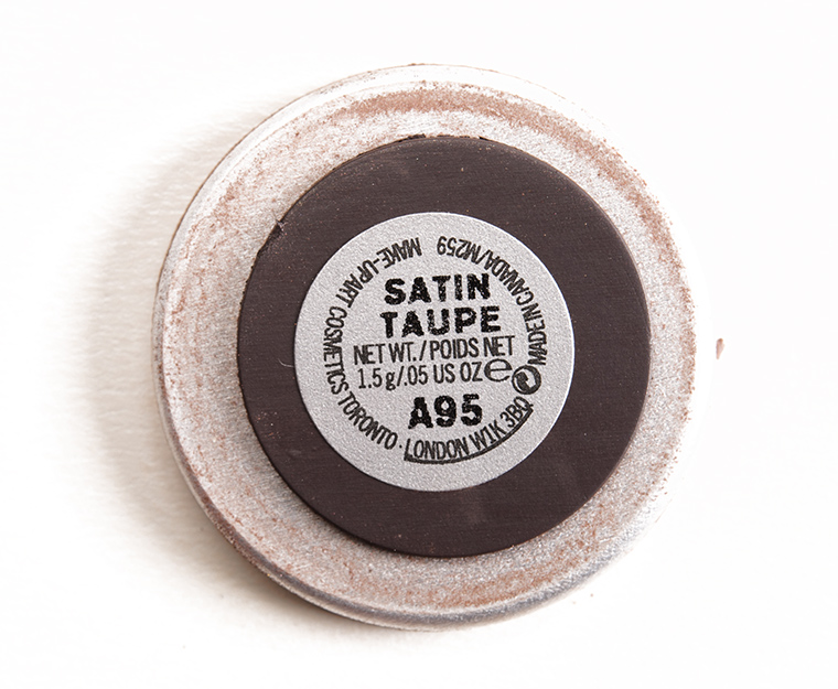 MAC Satin Taupe Eyeshadow Review & Swatches