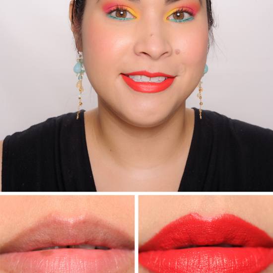 MAC Vermillion Vee Lipstick Review & Swatches