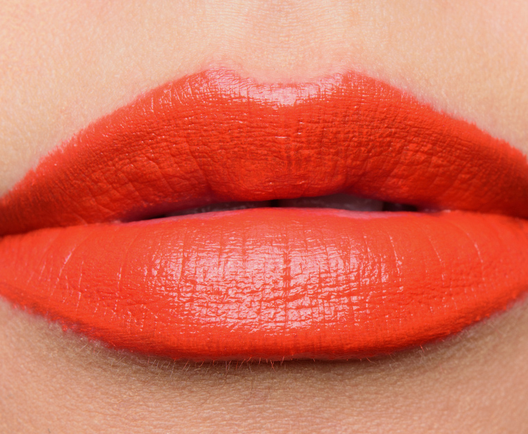MAC Neon Orange Lipstick Review & Swatches