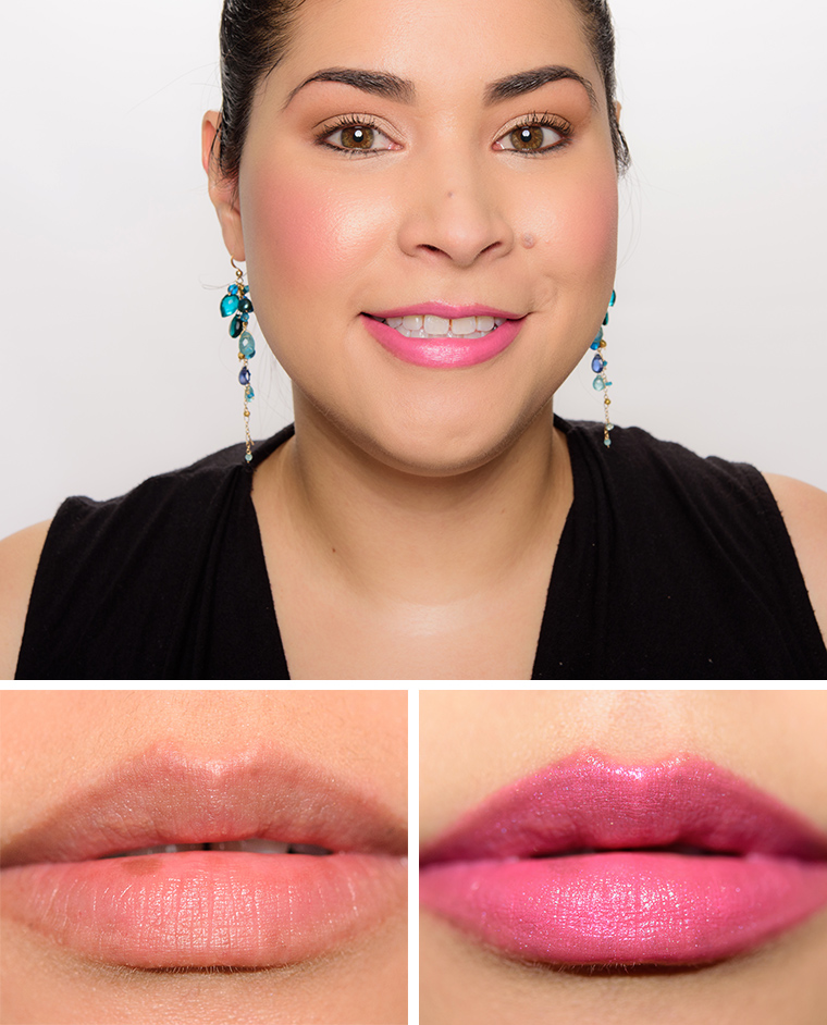 MAC Pink Pearl Pop Lipstick Review & Swatches