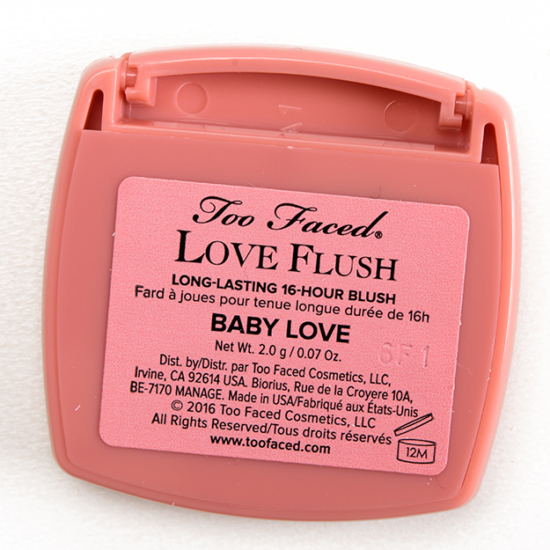 Too Faced Baby Love Love Flush Long-Lasting 16-Hour Blush Review & Swatches