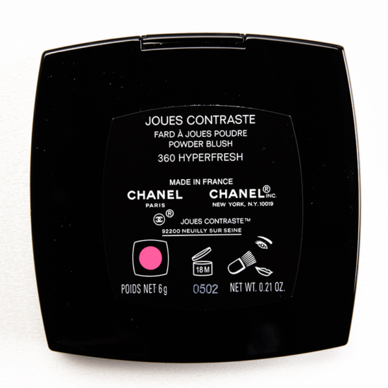 Chanel Hyperfresh (360) Joues Contraste Blush Review, Photos, Swatches