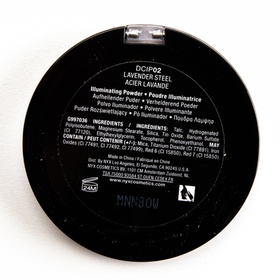 NYX Lavender Steel Duo Chromatic Illuminating Powder Review & Swatches