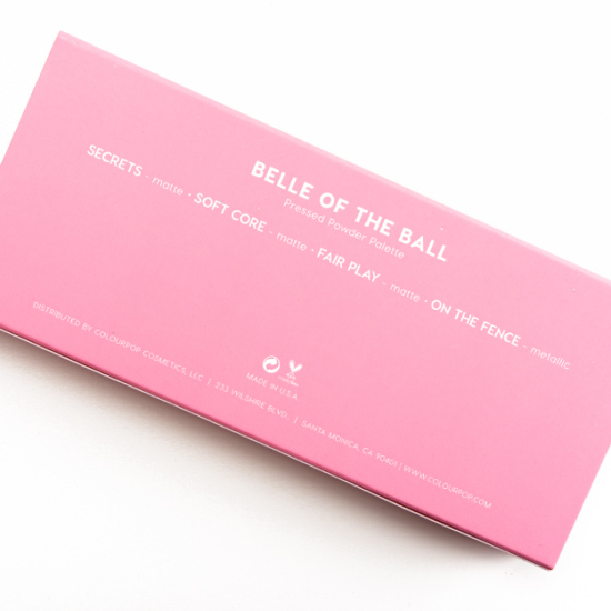 ColourPop Belle of the Ball Pressed Powder Shadow Palette Review ...