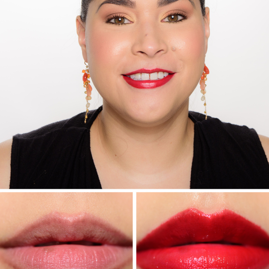 Maybelline On Fire Red ColorSensational Vivids Lip Color Review & Swatches