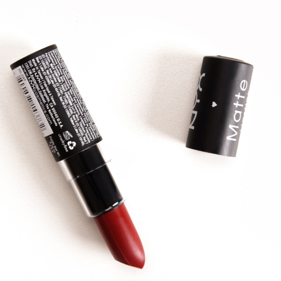 NYX Alabama Matte Lipstick Review & Swatches