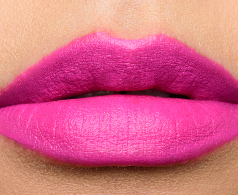 NYX Shocking Pink Matte Lipstick Review & Swatches