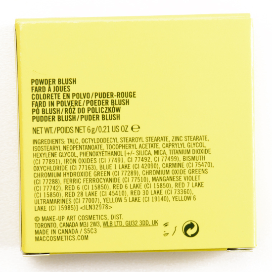 MAC Sugar or Syrup Powder Blush Review & Swatches