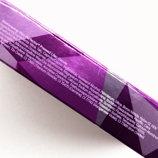 Becca Lilac Geode Shimmering Skin Perfector Pressed Review & Swatches