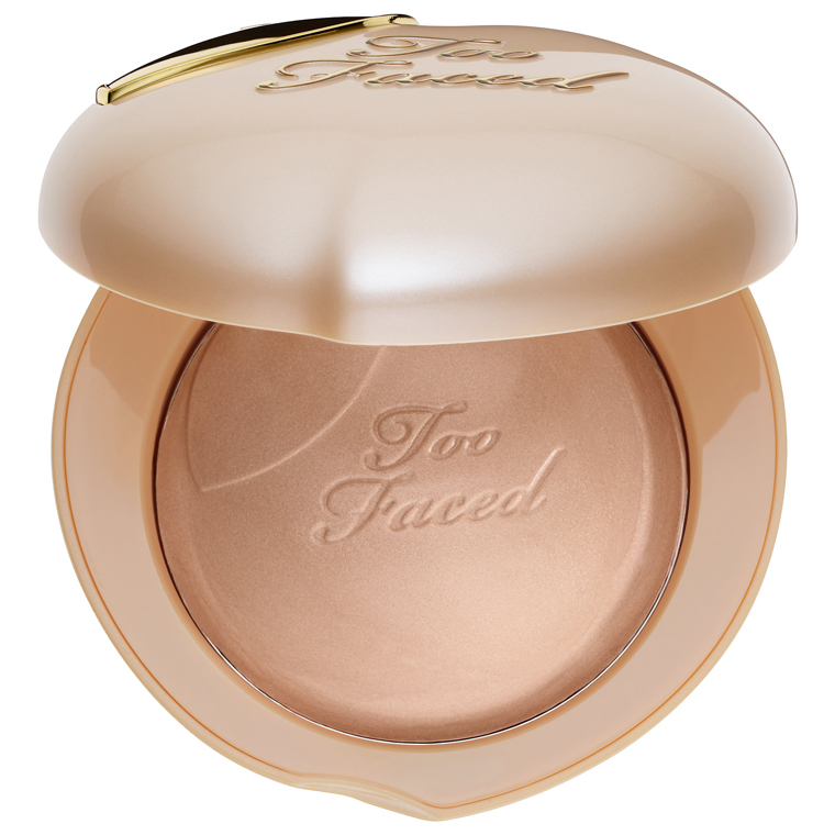 Too Faced Happy Face Peach Frost Melting Powder Highlighter Review ...