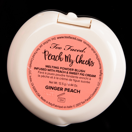 Too Faced Ginger Peach Peach My Cheeks Melting Powder Blush Review ...