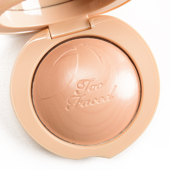 Too Faced Happy Face Peach Frost Melting Powder Highlighter Review ...
