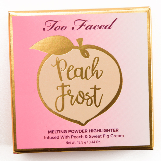 Too Faced Happy Face Peach Frost Melting Powder Highlighter Review ...