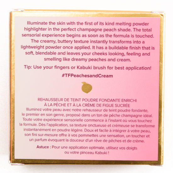 Too Faced Happy Face Peach Frost Melting Powder Highlighter Review ...
