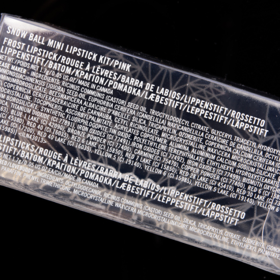 MAC Pink Snow Ball Mini Lipstick Kit Review, Photos, Swatches