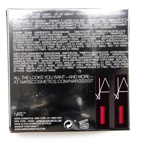 NARS Hot Reds NARSissist Wanted Power Pack Lip Kit Review & Swatches