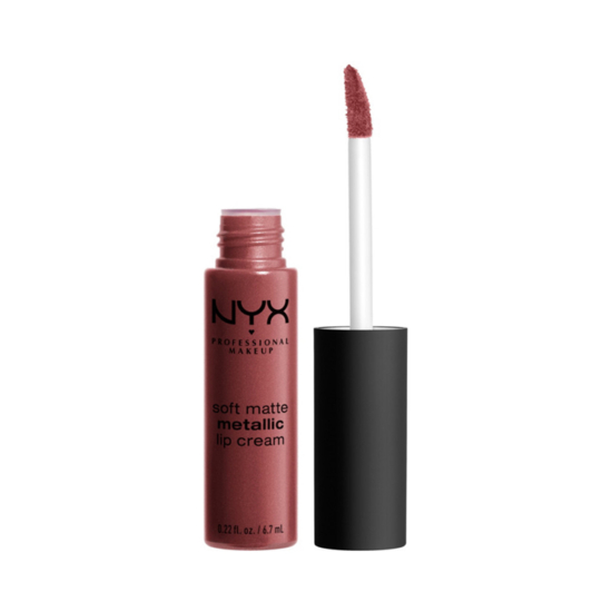 NYX Rome Soft Matte Metallic Lip Cream Review & Swatches