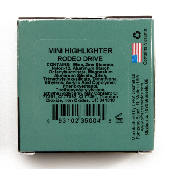 OFRA Rodeo Drive (Mini) Highlighter Review, Photos, Swatches