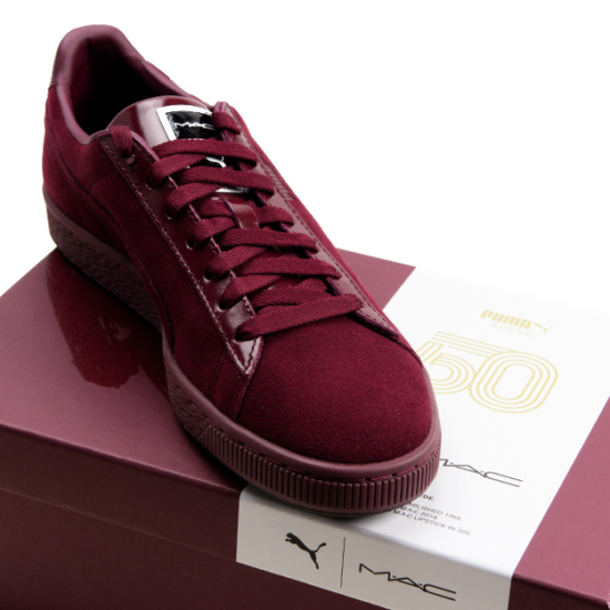 MAC x PUMA Suede 50 Sneakers in Crème d'Nude & Sin Photos