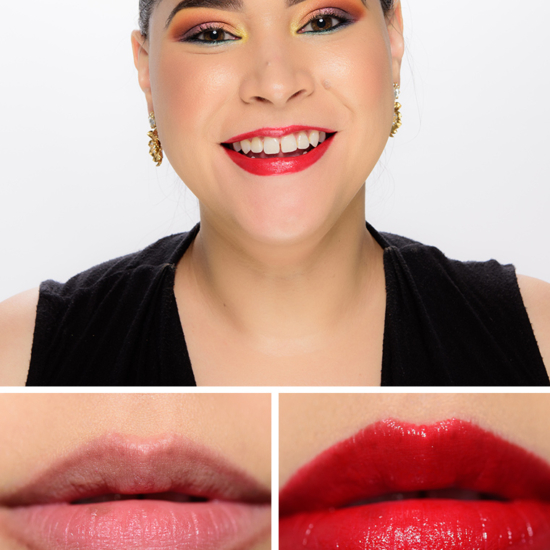 L'Oreal Enamel Red Colour Riche Shine Lipstick Review & Swatches