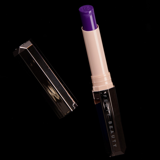 Fenty Beauty Violet Fury Mattemoiselle Plush Matte Lipstick Review ...