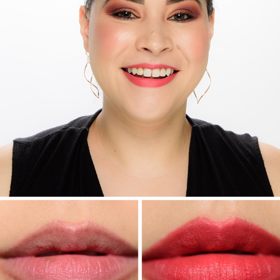 MAC Mandarin O Powder Kiss Lipstick Review & Swatches