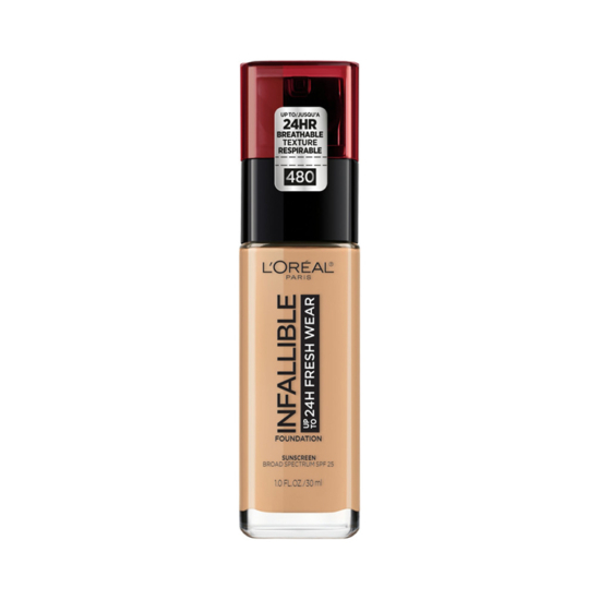 L'Oreal Radiant Sand Infallible Fresh Wear 24HR Foundation Review ...