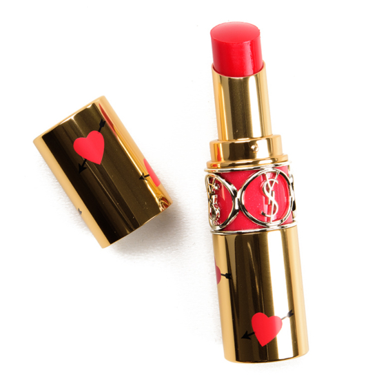 YSL Rouge Tuxedo (45) Rouge Volupte Shine Oil-in-Stick Review & Swatches