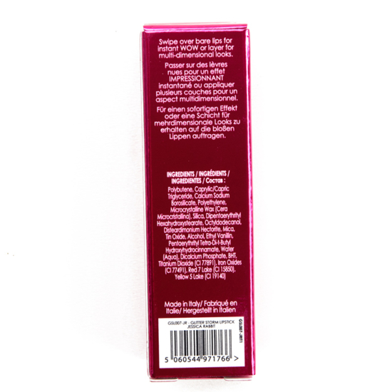 Ciate Jessica Rabbit Glitter Storm Lipstick Review & Swatches