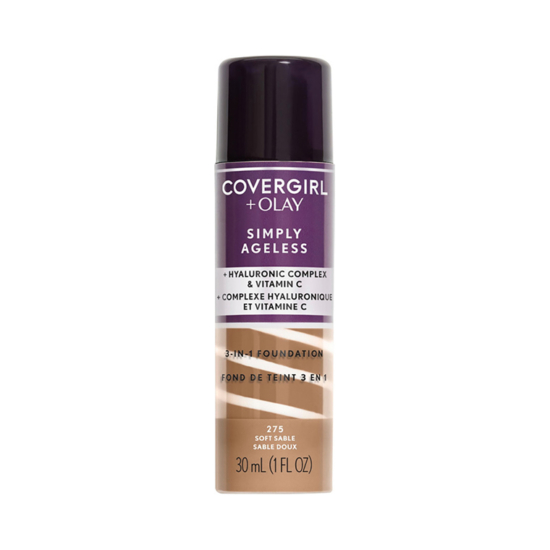 CoverGirl Simply Ageless 3-In-1 Liquid Foundation • Foundation Review ...