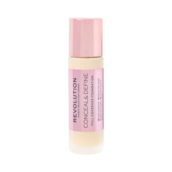 Makeup Revolution F8.5 Conceal & Define Full Coverage Foundation Review ...