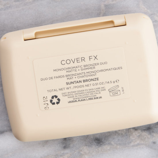 Cover FX Suntan Bronze Monochromatic Bronzer Duo Review & Swatches