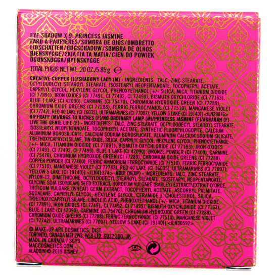 MAC Princess Jasmine Eyeshadow x 9 Palette Review & Swatches